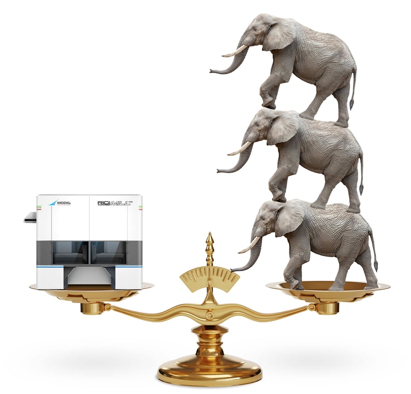 How Many Elephants does a RigiMill Gantry Weigh?